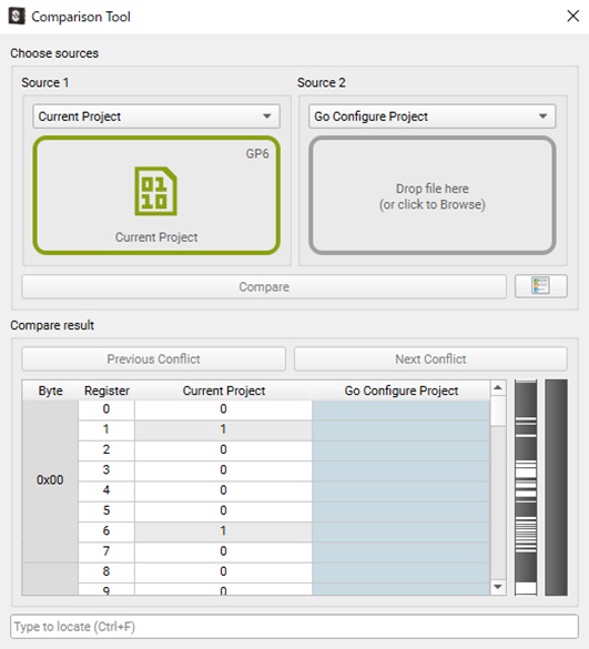 秘訣!! GreenPAK向け開発ソフト「Go Configure」のComparisonツール | 組込み技術ラボ